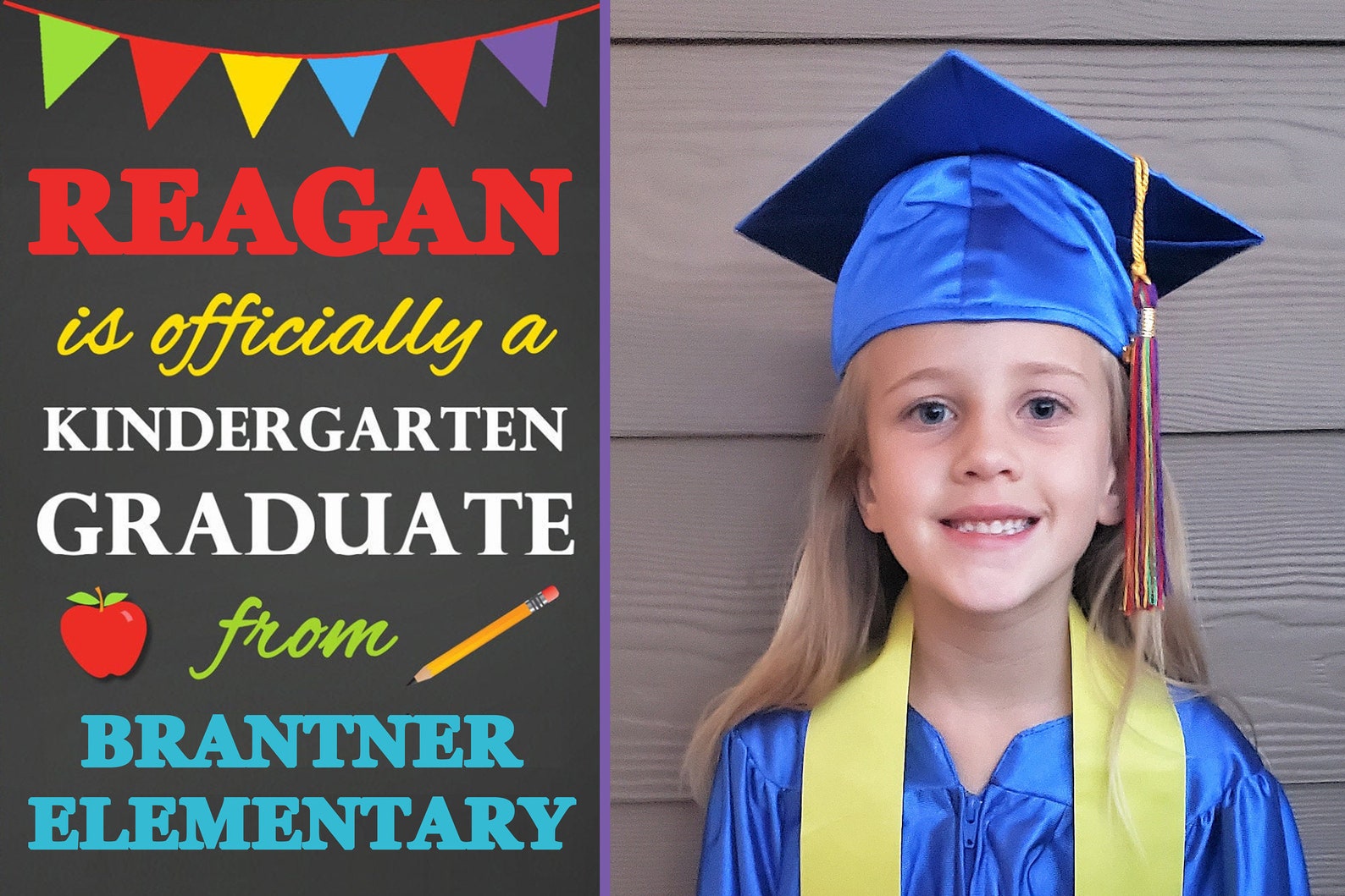 Kindergarten Graduation Yard Sign Digital Download - Etsy Canada