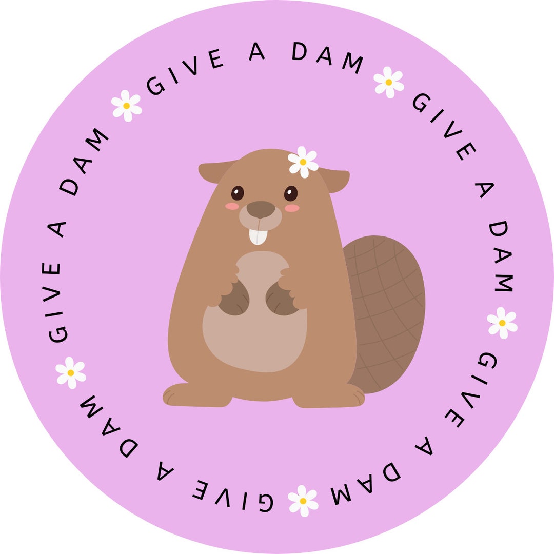 Give a Dam Sticker - Etsy