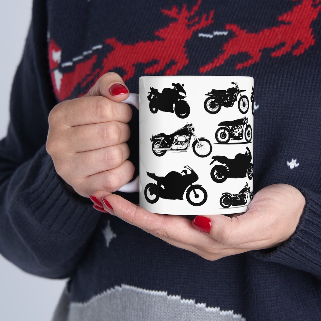 Motorcycle Ceramic Coffee Mug,motorcycle Lover Gift Mug, Mug Gift for ...