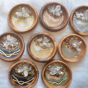 Geode Ring Dish, Trinket Tray | Jewelry Dish | Agate, Geode, Crystals, Quartz | Home Decor ...