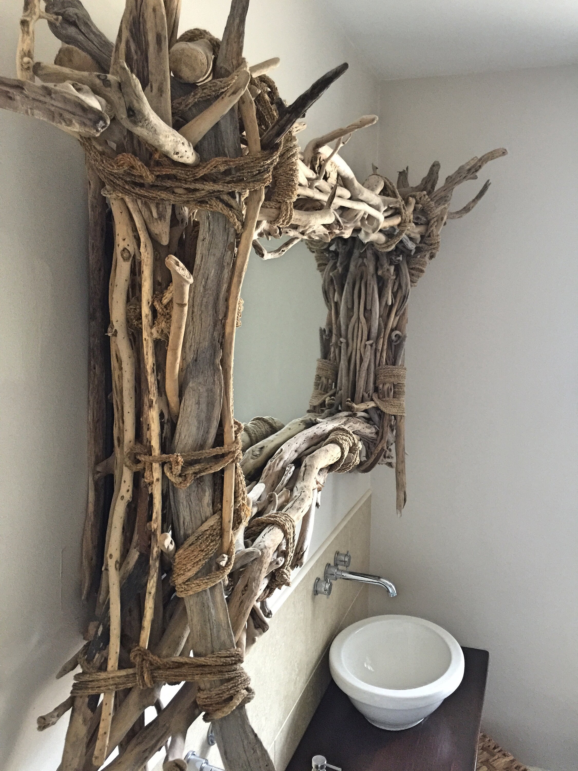 Handmade Scottish Driftwood Mirror - Etsy UK