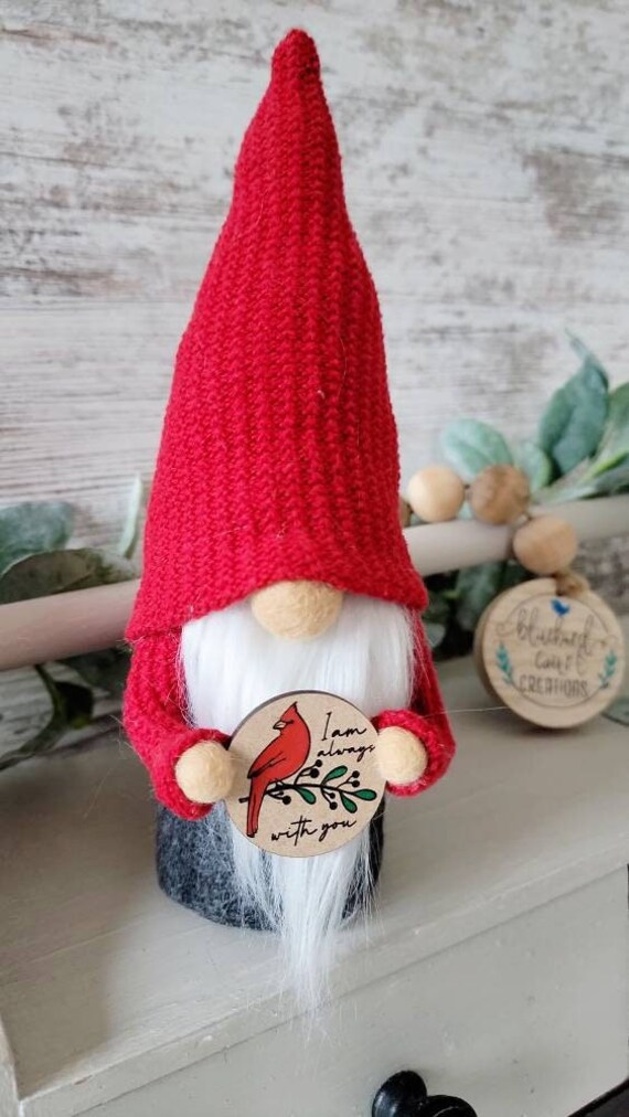 Memorial Gnome Loss of Loved One Gift Forever in Our Hearts | Etsy