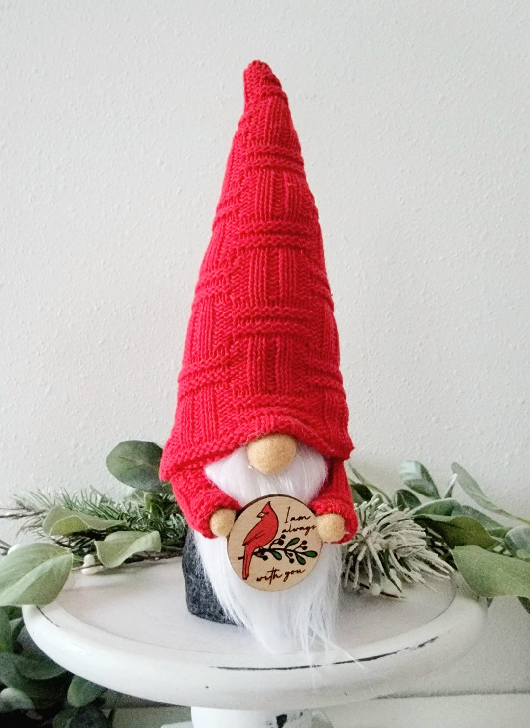 Memorial Gnome, Loss of Loved One Gift, Always With You Cardinal ...