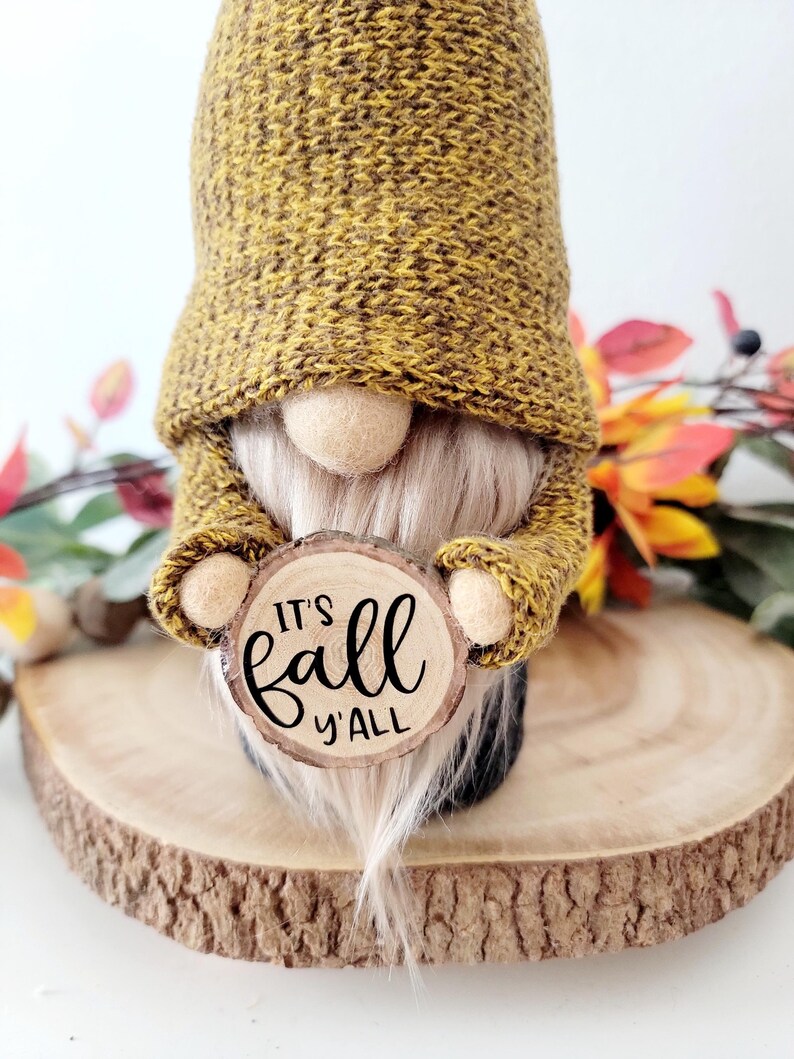 Fall Gnome Decor, Autumn Shelf Sitter, Its Fall Yall - Etsy