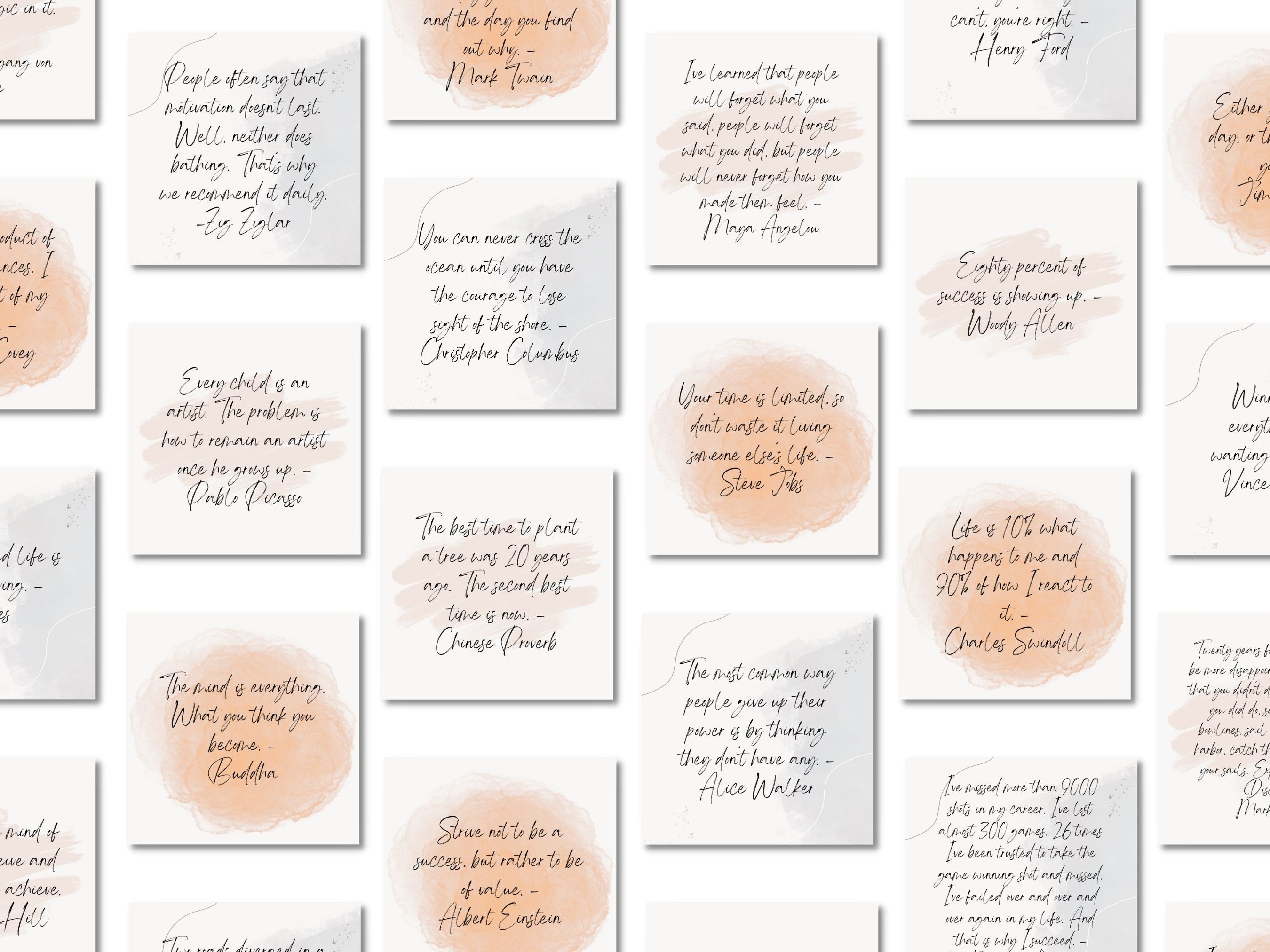 Motivational QUOTES Canva Template Instagram Facebook Social Media ...