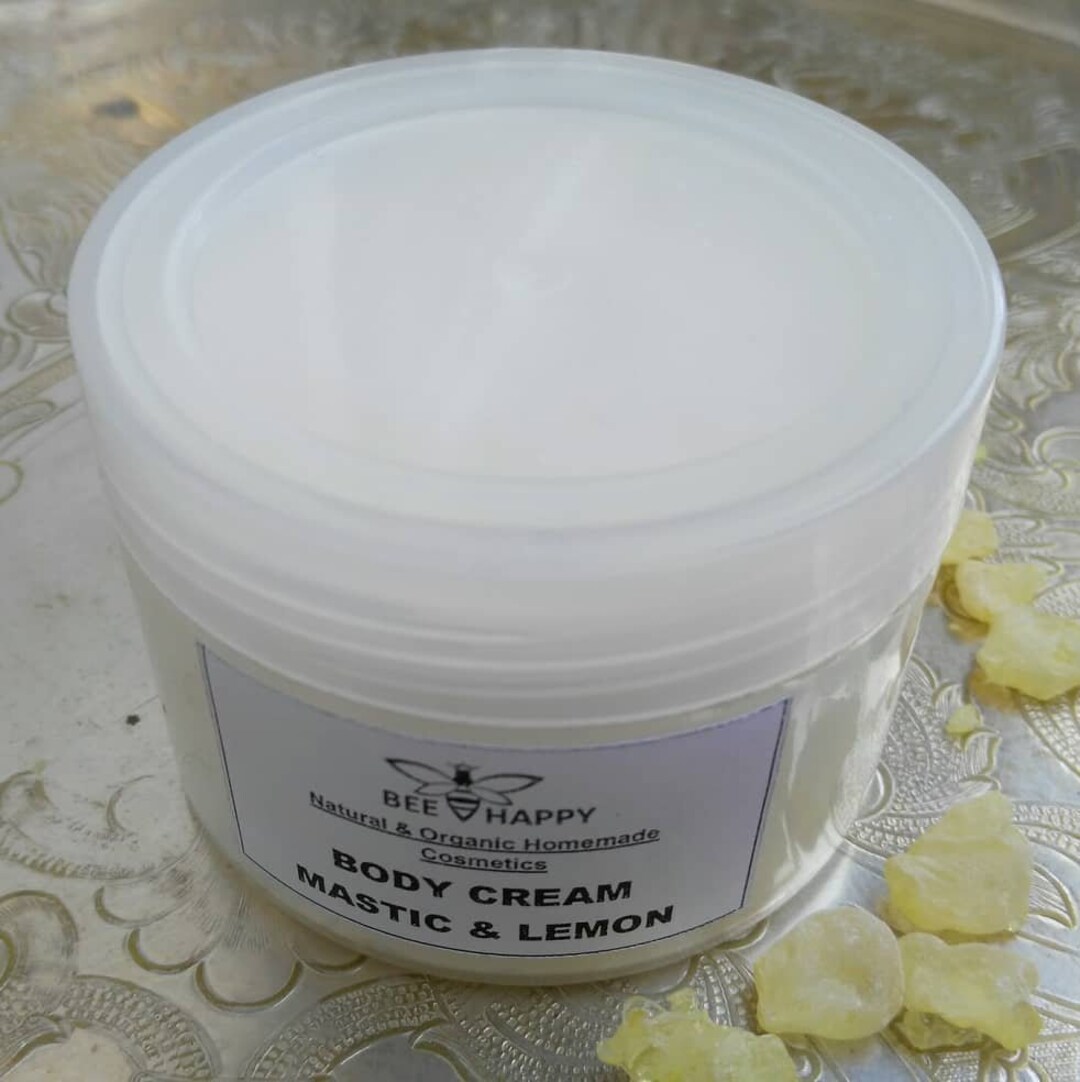NATURAL BODY CREAM Mastic & Lemon,skin Care, Body Care, Hydrate, Soft ...