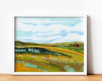 Abstract Farm Art - Etsy