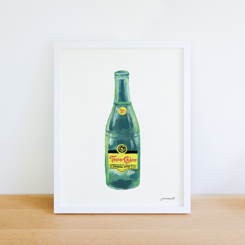 Topo Chico Art Print Kitchen Wall Decor Cocktail Drinks - Etsy