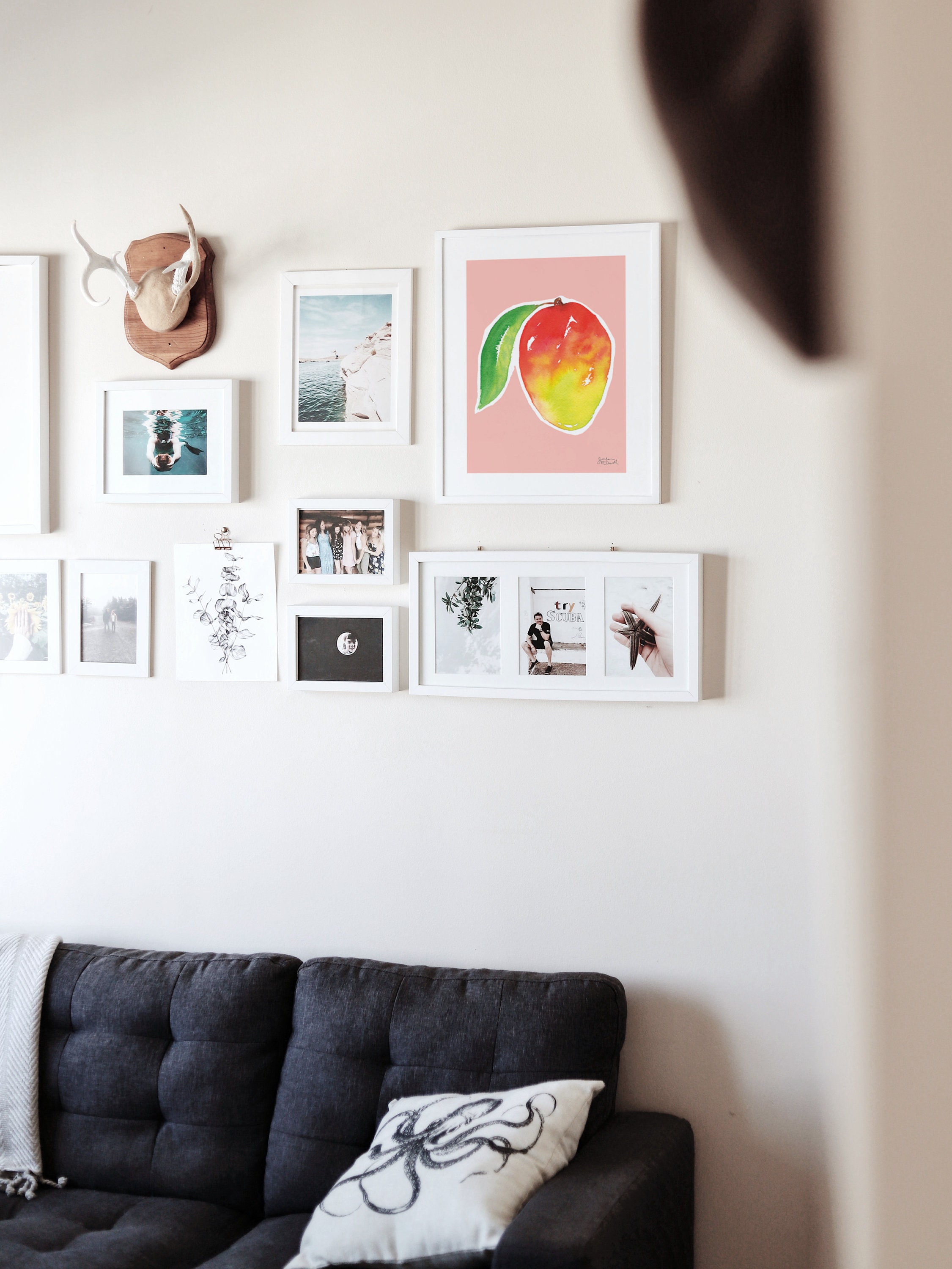 Mango Wall Art Kitchen Decor Tropical Watercolor Fruit Art - Etsy