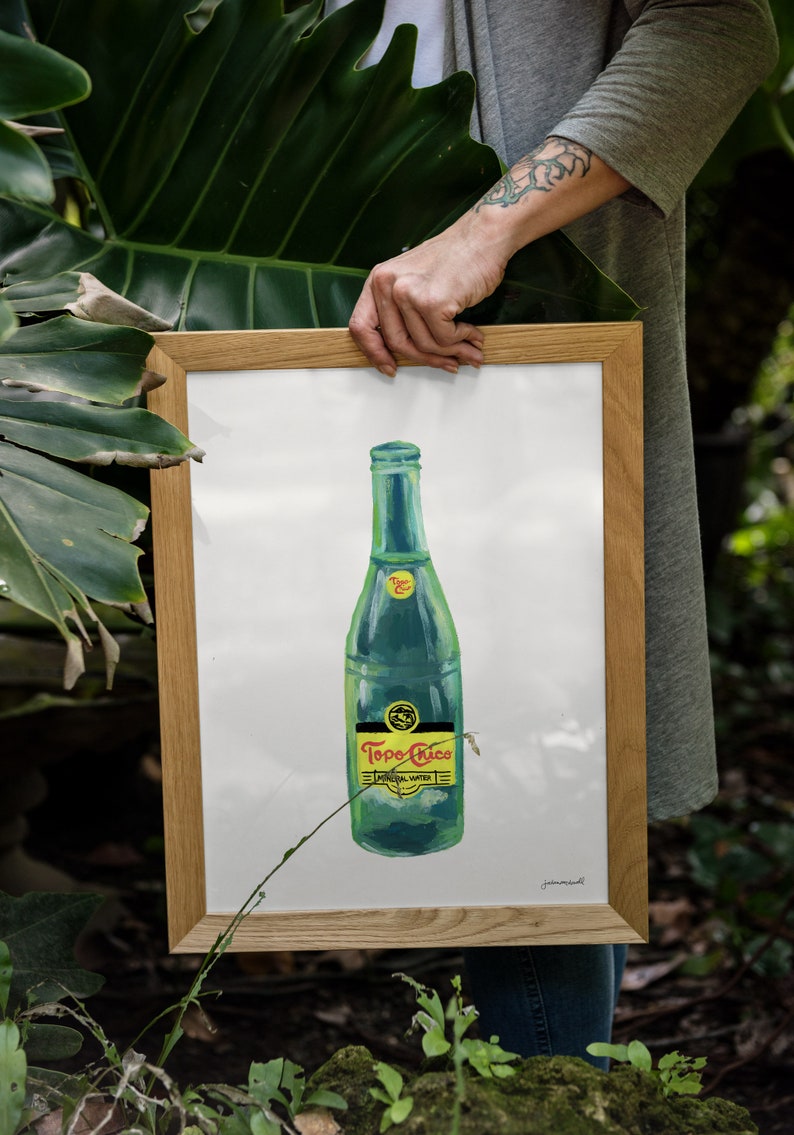 Topo Chico Art Print Kitchen Wall Decor Cocktail Drinks - Etsy