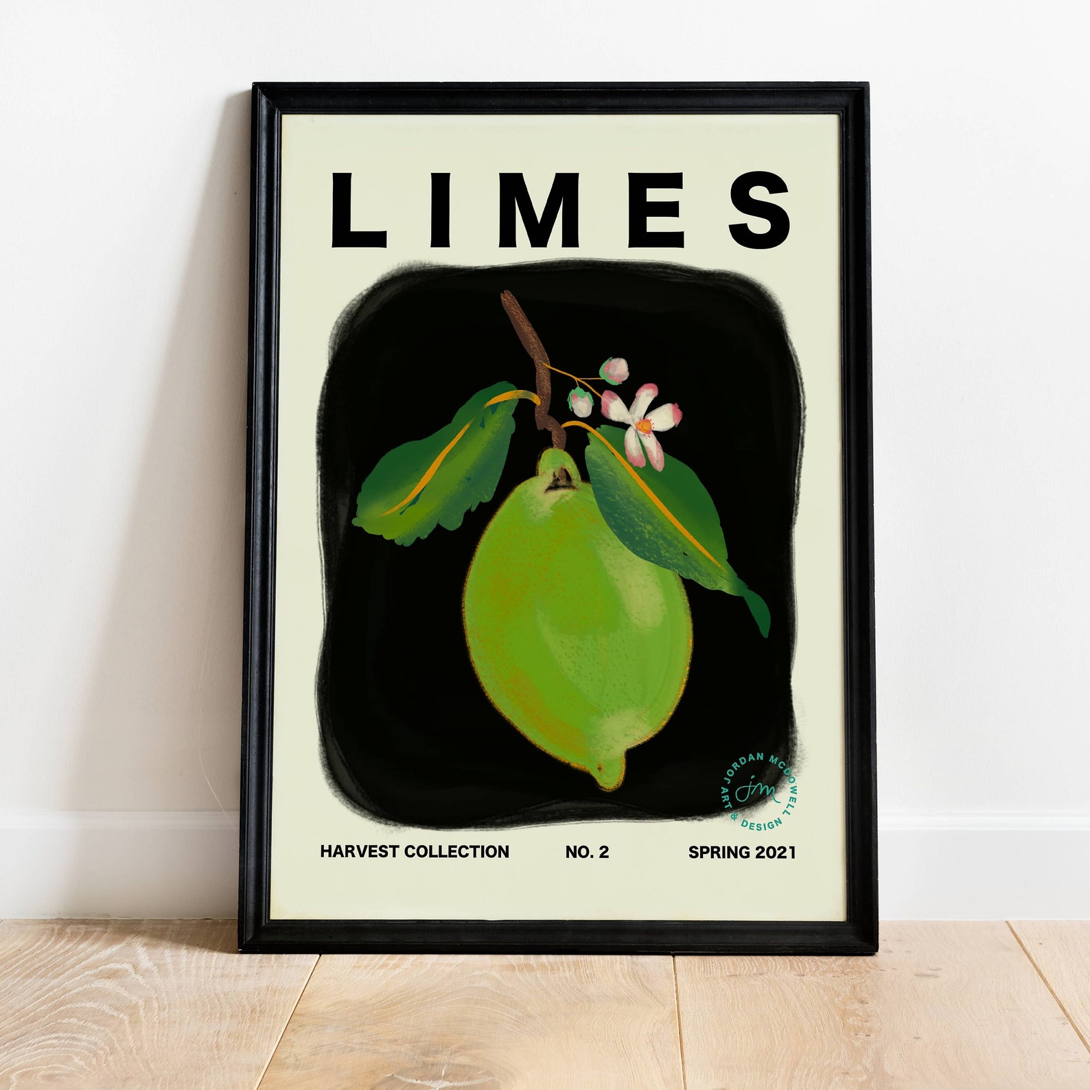 Limes Art Print Fruit Art Poster Kitchen Wall Decor - Etsy