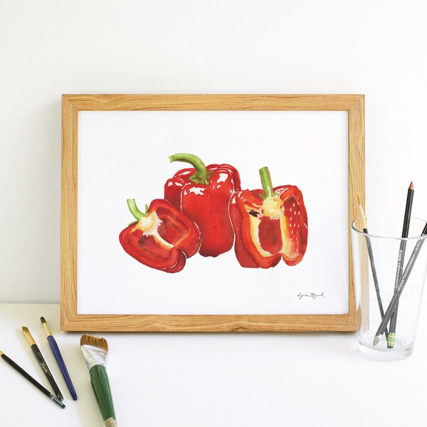 Bell Pepper Art - Etsy