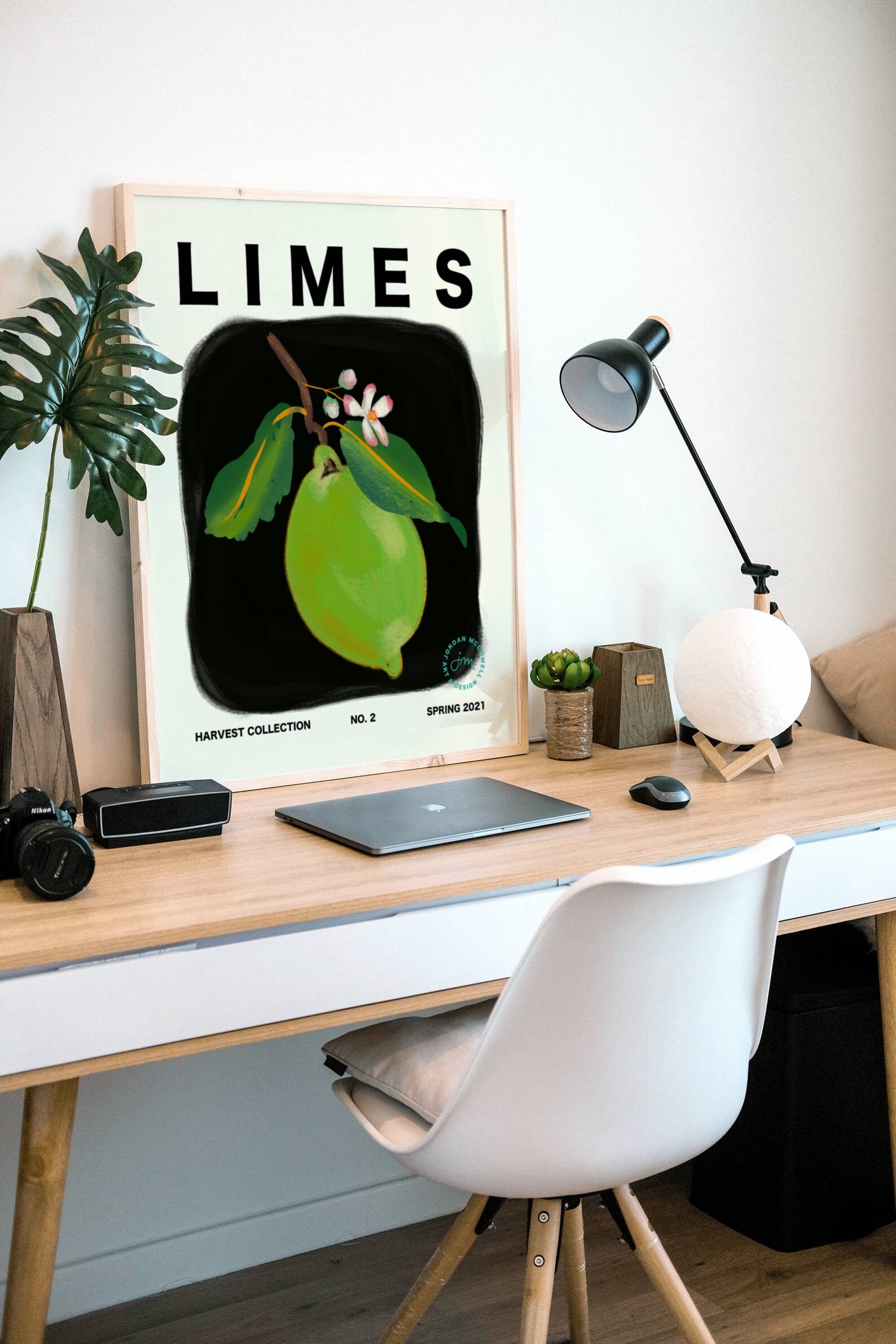 Limes Art Print Fruit Art Poster Kitchen Wall Decor - Etsy