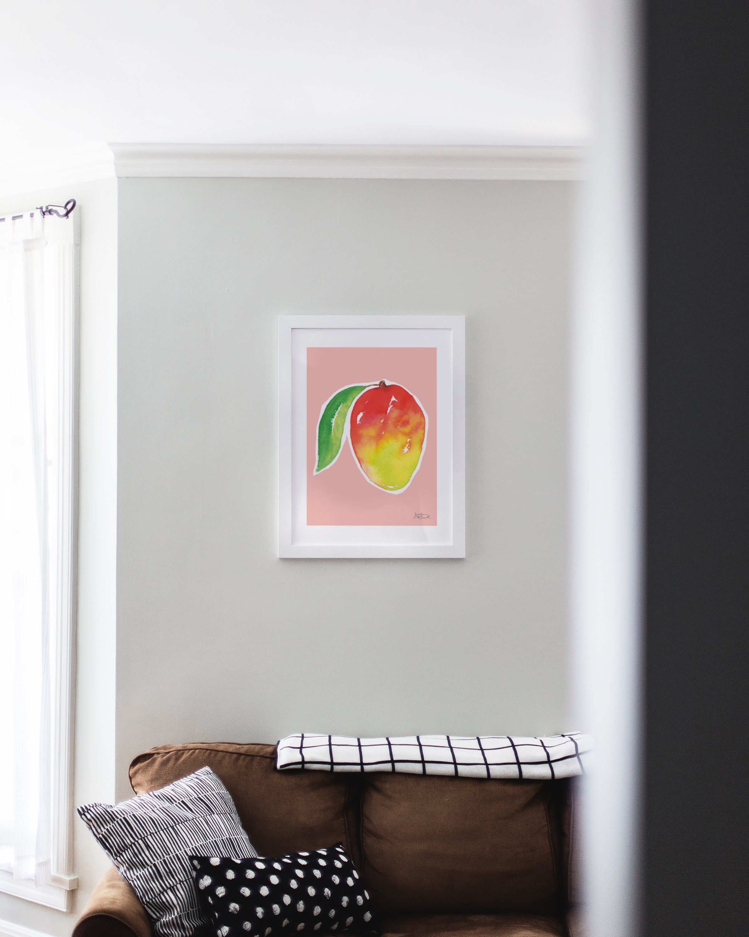 Mango Wall Art Kitchen Decor Tropical Watercolor Fruit Art - Etsy
