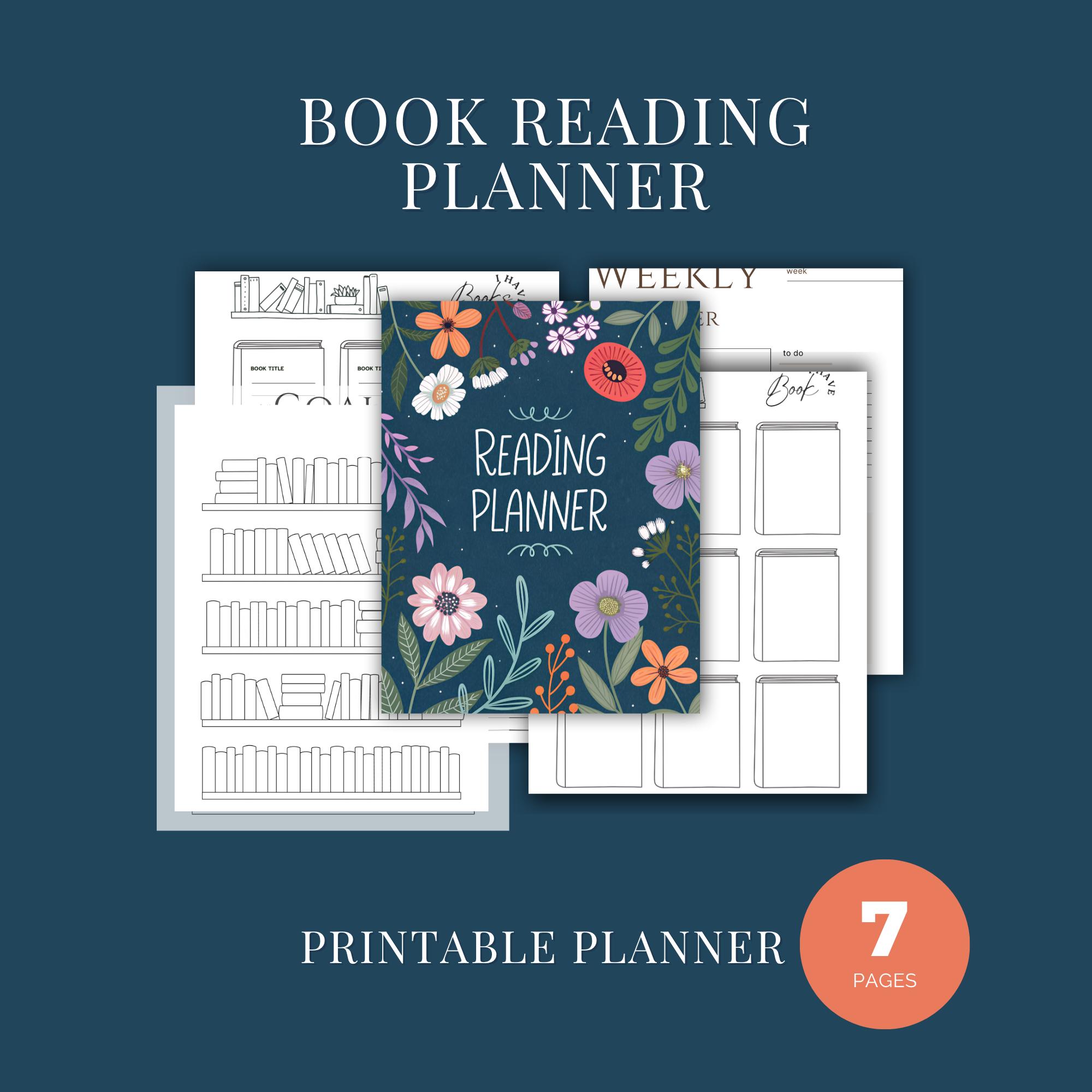 Book Reading Planner Printable: Track Reviews & Goals (digital PDF) - Etsy