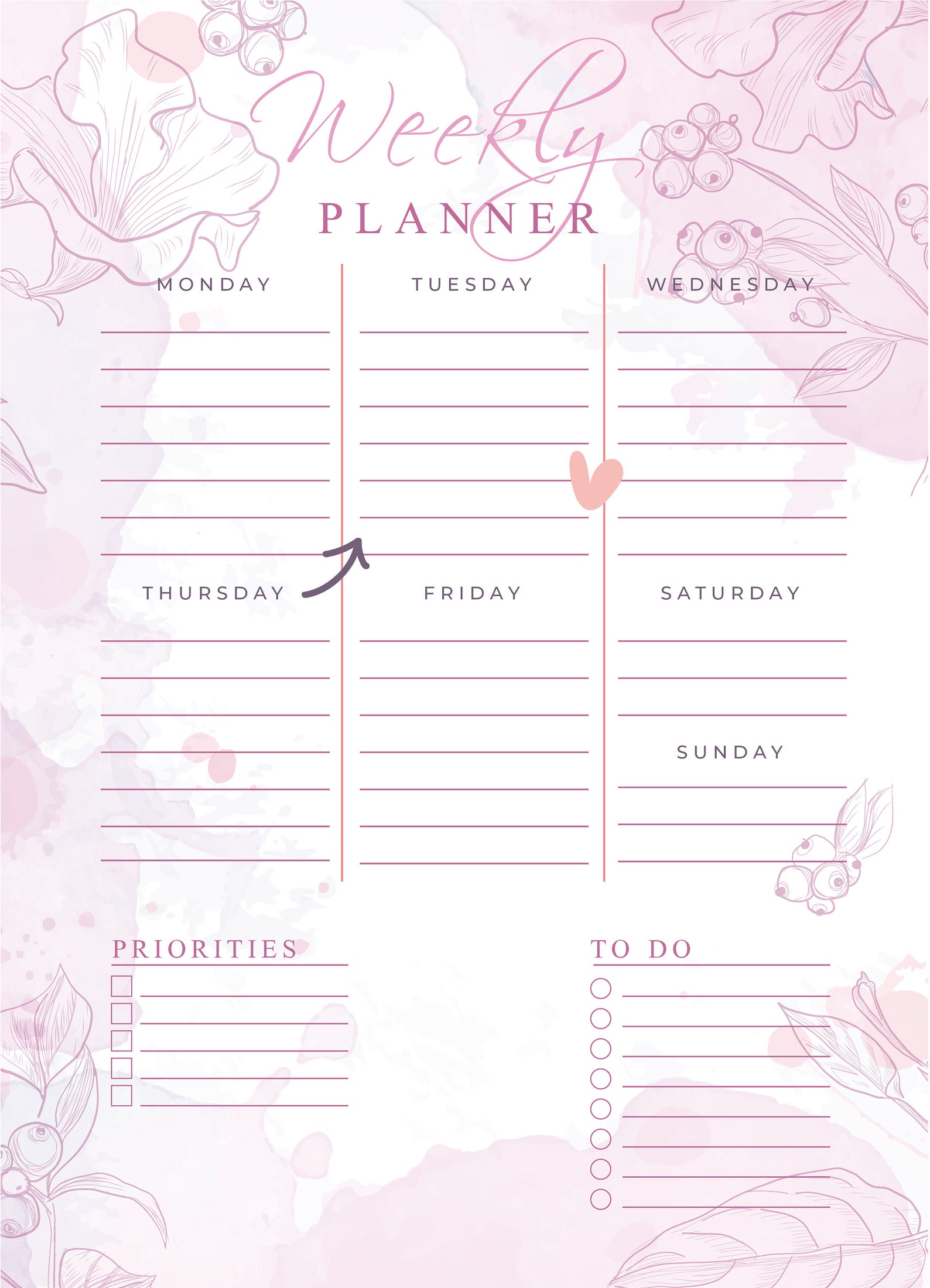 Minimalist Planner Bundle | Daily, Weekly, Monthly Goals | Hourly ...