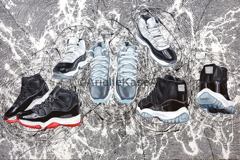 Custom Sneaker Paintings - Etsy