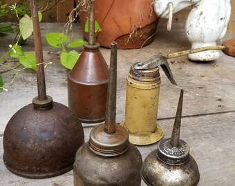 Vintage Mobil Handy Oil Oiler Tin - Etsy