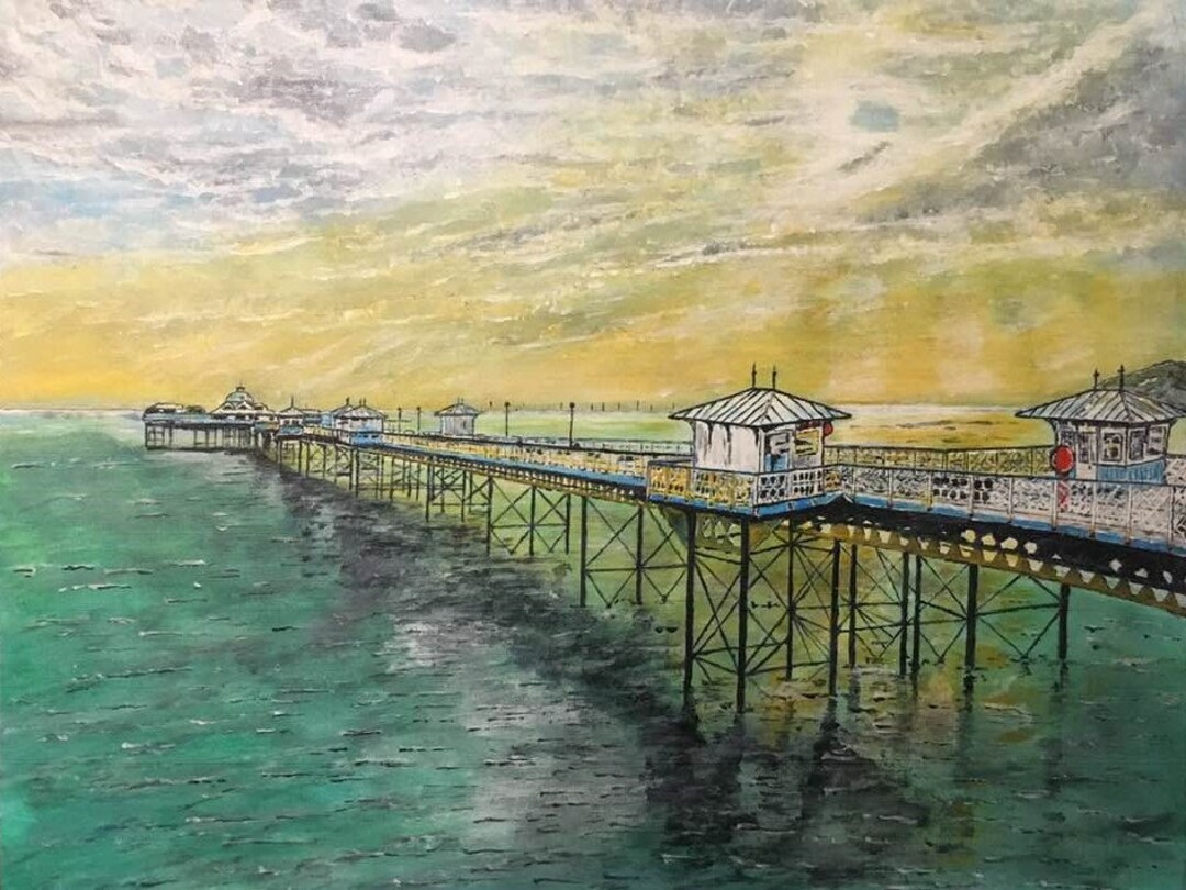 Llandudno Pier Wales Art Welsh Independent Artist South Wales UK Wall ...