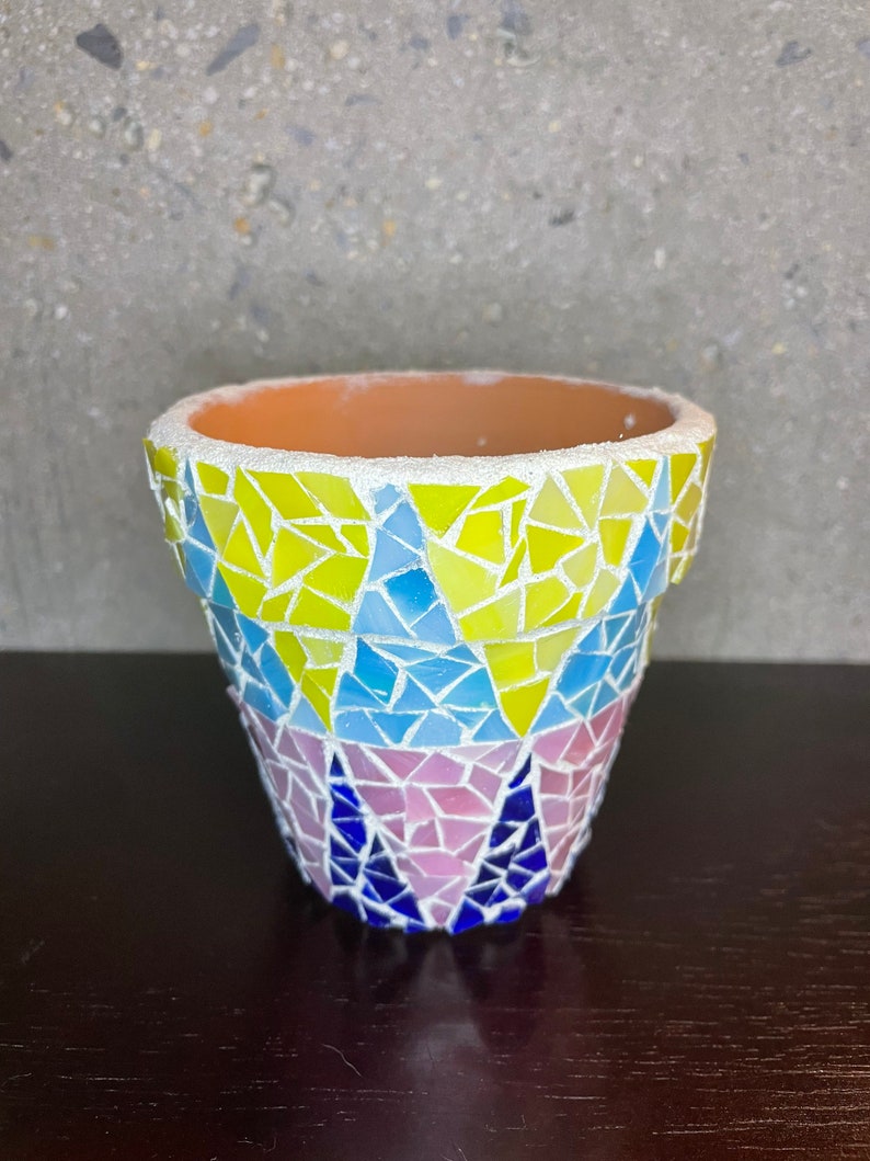 Small Colorful Triangular Pot 3.5 Inches - Etsy