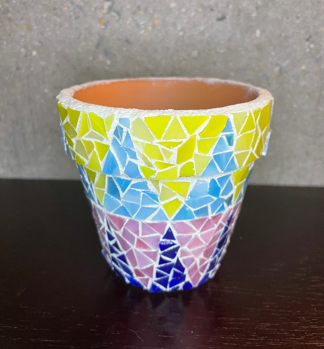 Small Colorful Triangular Pot 3.5 Inches - Etsy