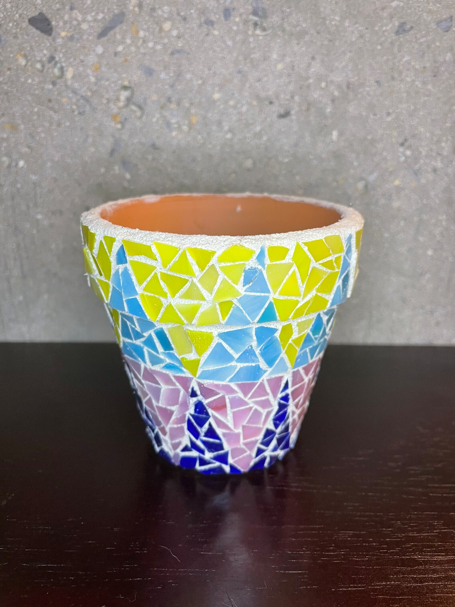 Small Colorful Triangular Pot 3.5 Inches - Etsy