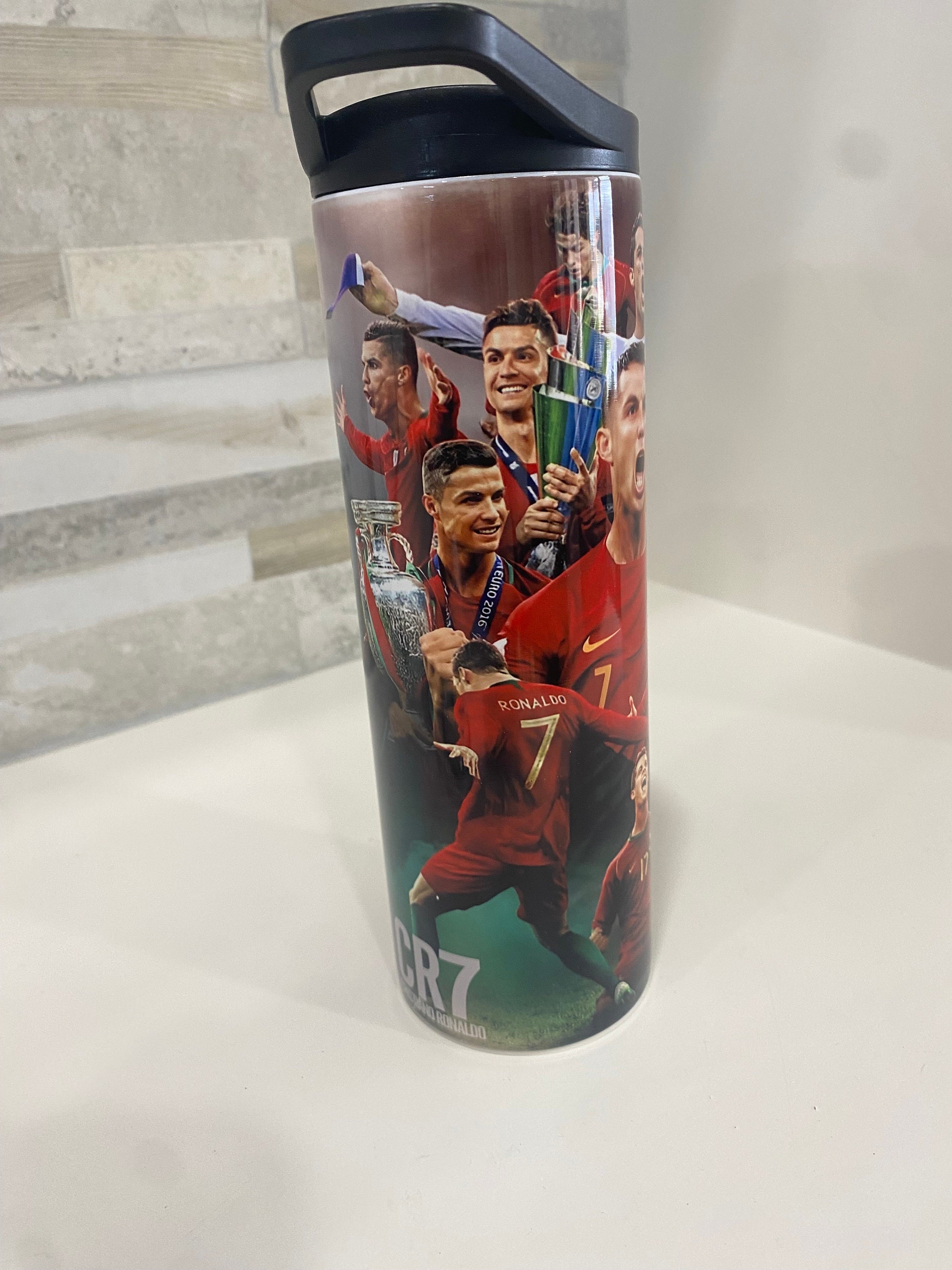 Cristiano Ronaldo Personalized Water Bottle and Tumbler. 20 Oz ...