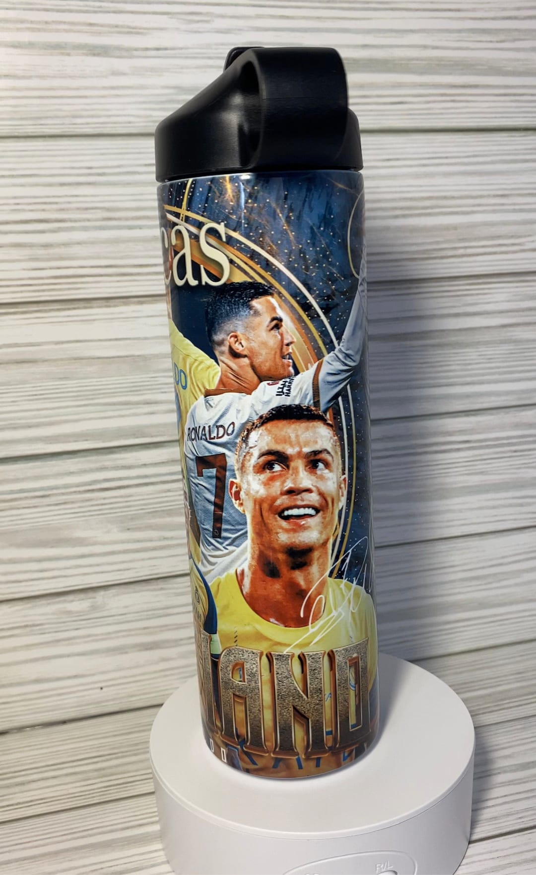 Cristiano Ronaldo Water Bottle Personalized. Soccer Team. 20 Oz ...