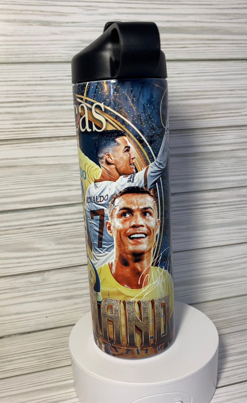 Cristiano Ronaldo Water Bottle Personalized - Etsy