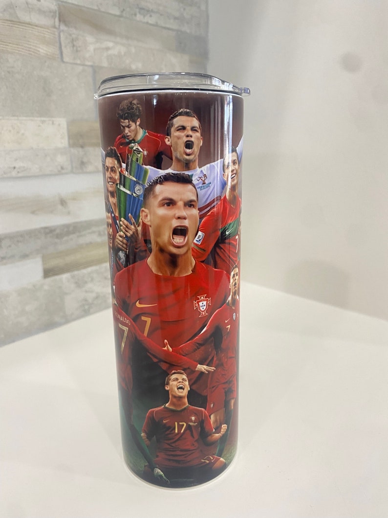 Cristiano Ronaldo Personalized Water Bottle and Tumbler. 20 Oz ...