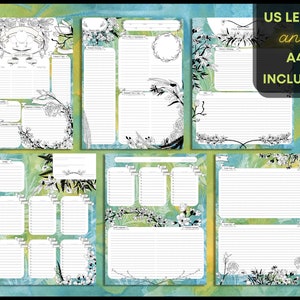 Wild Escapade Character Sheet in Verdant Sunrise | Dnd 5e | Fillable ...