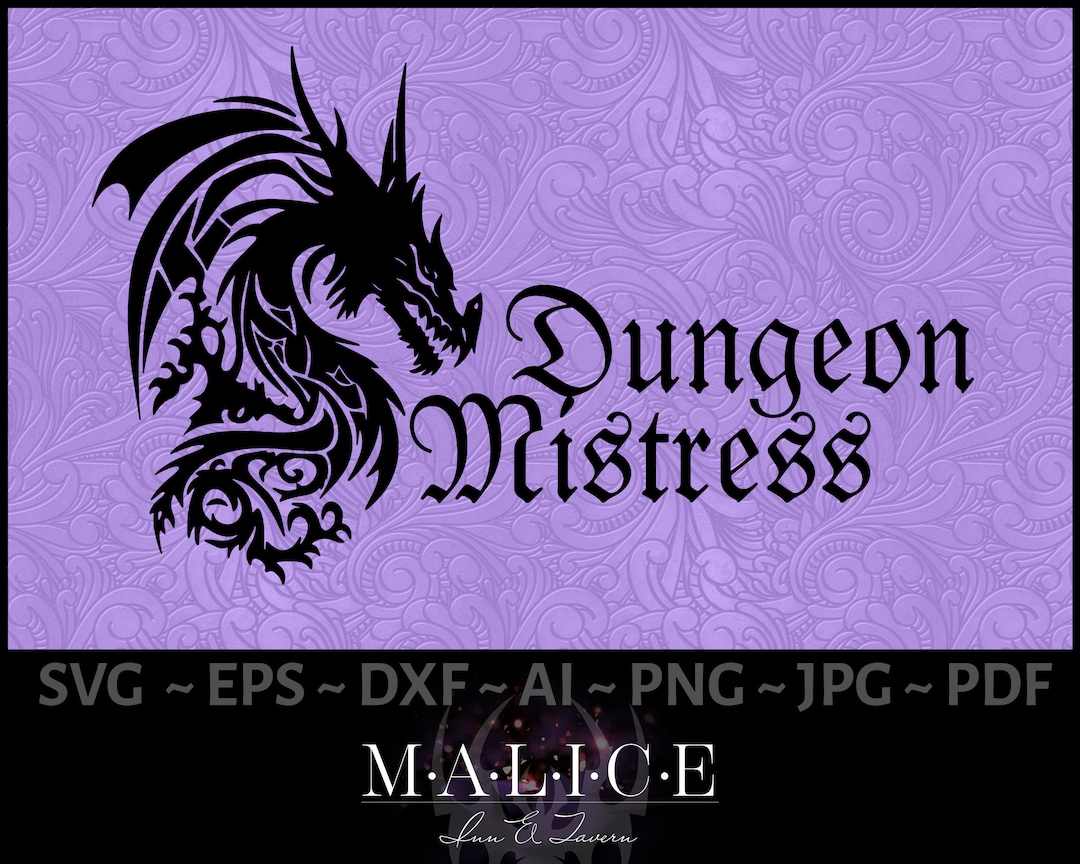 Dungeon Mistress DM SVG for Rpgs, D&D, Dungeons and Dragons | Vector ...