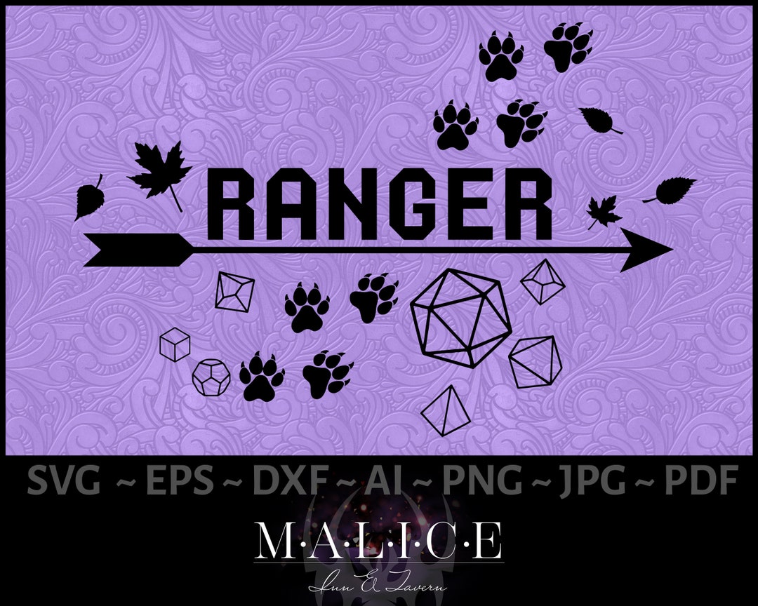 Ranger Class D20 Vector for Rpgs, D&D, Dungeons and Dragons, Pathfinder ...