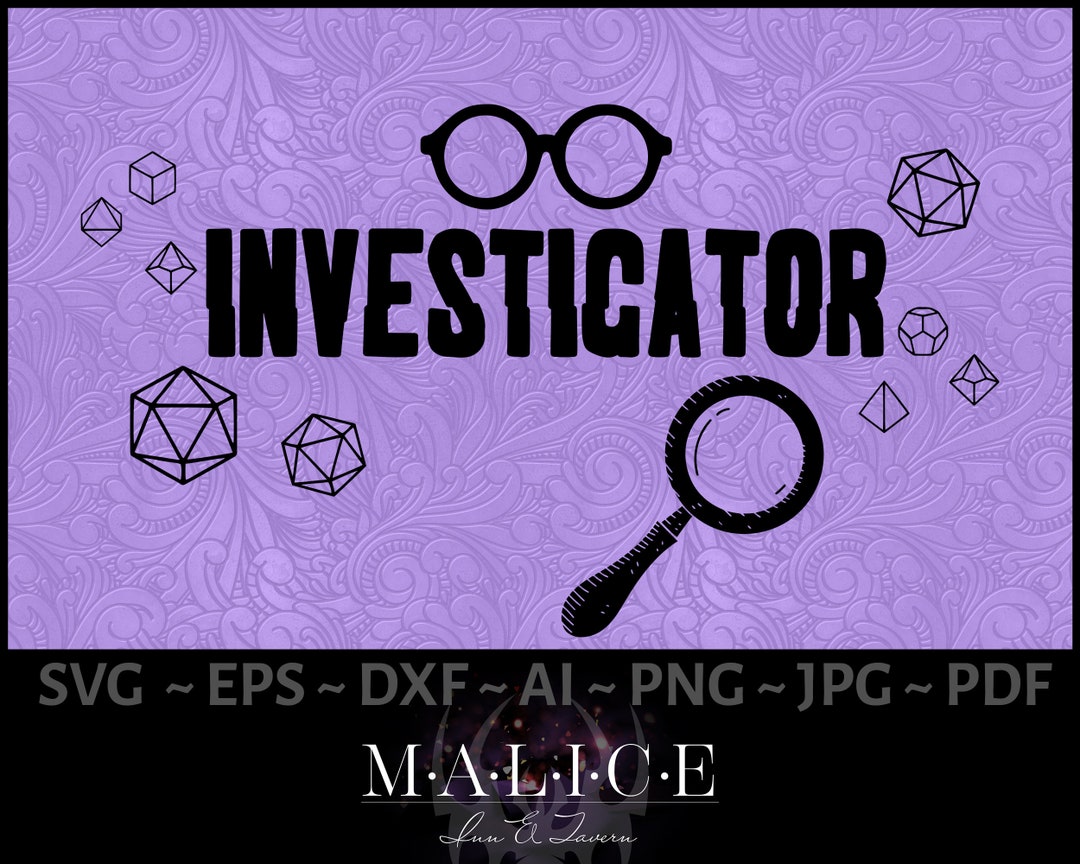 Investigator Class Vector File for Pathfinder, PF, Pf2e, Rpgs, Ttrpgs ...