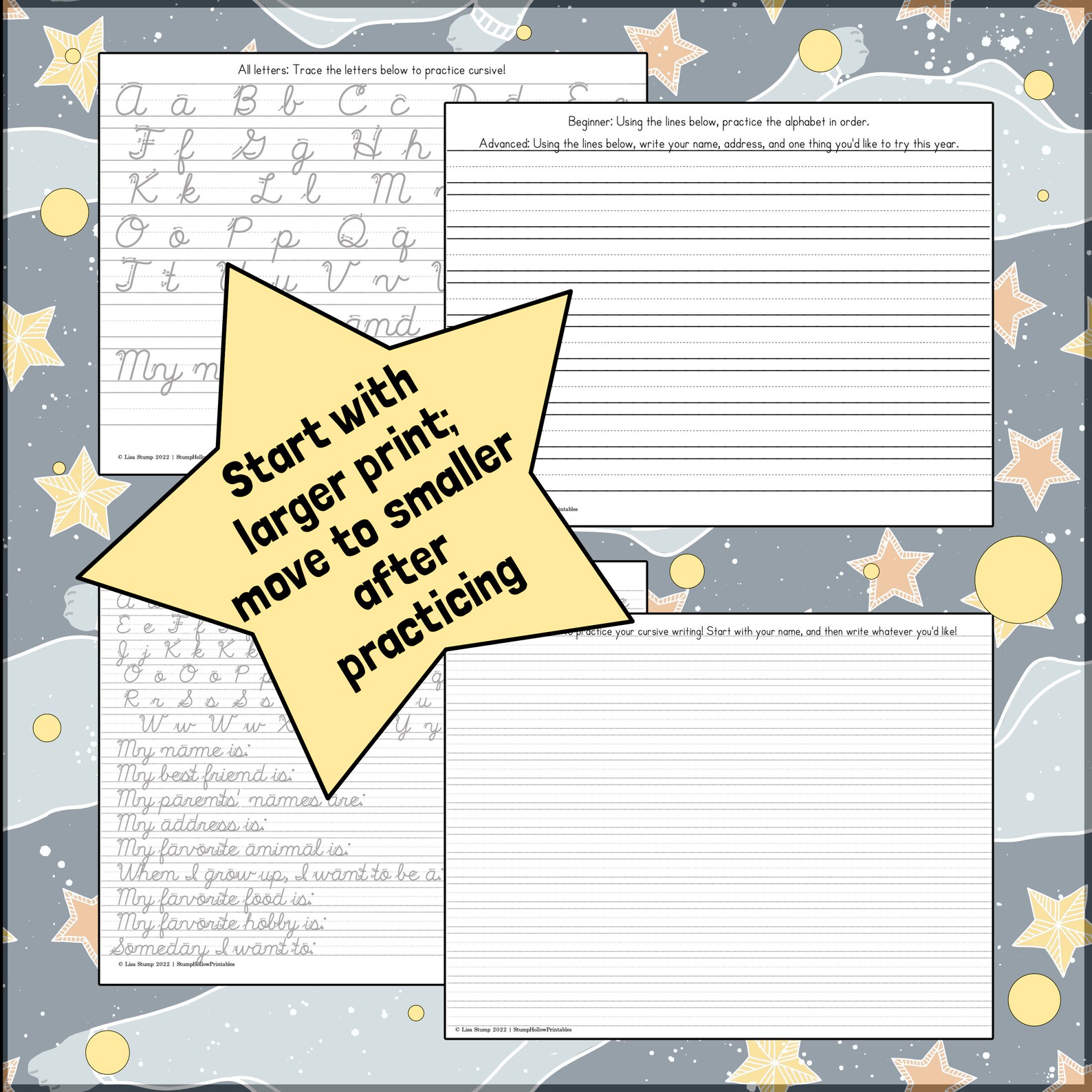 Cursive Writing | Easily Teach Your Kids the Basics | Includes Full ...