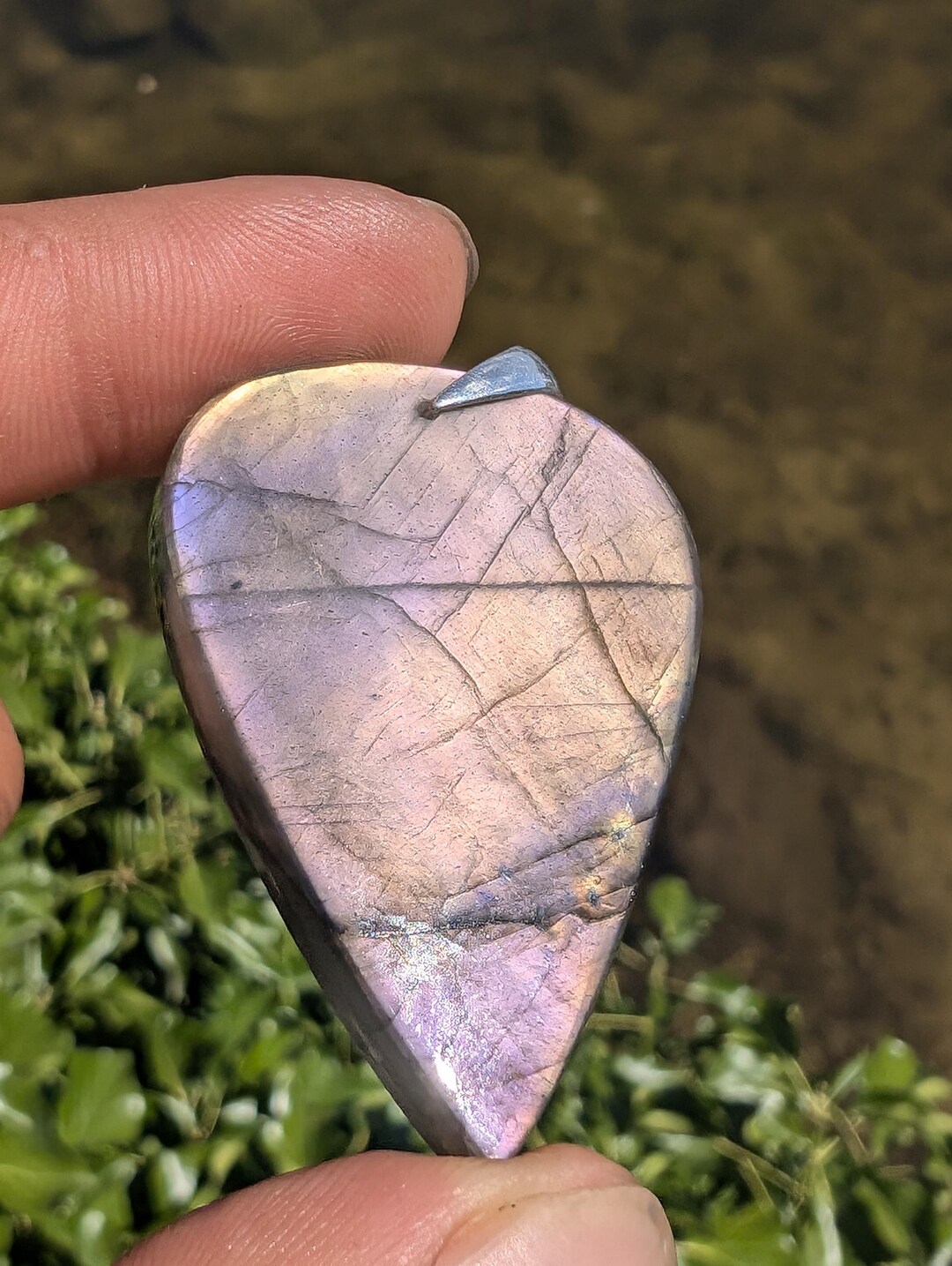 Purple Labradorite, Spectrolite, Pendant, Extra Quality, 5cm, 20 Grams ...
