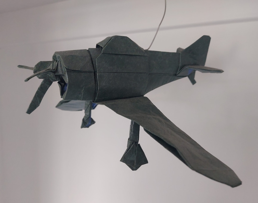 Origami Zero Fighter Plane - Etsy