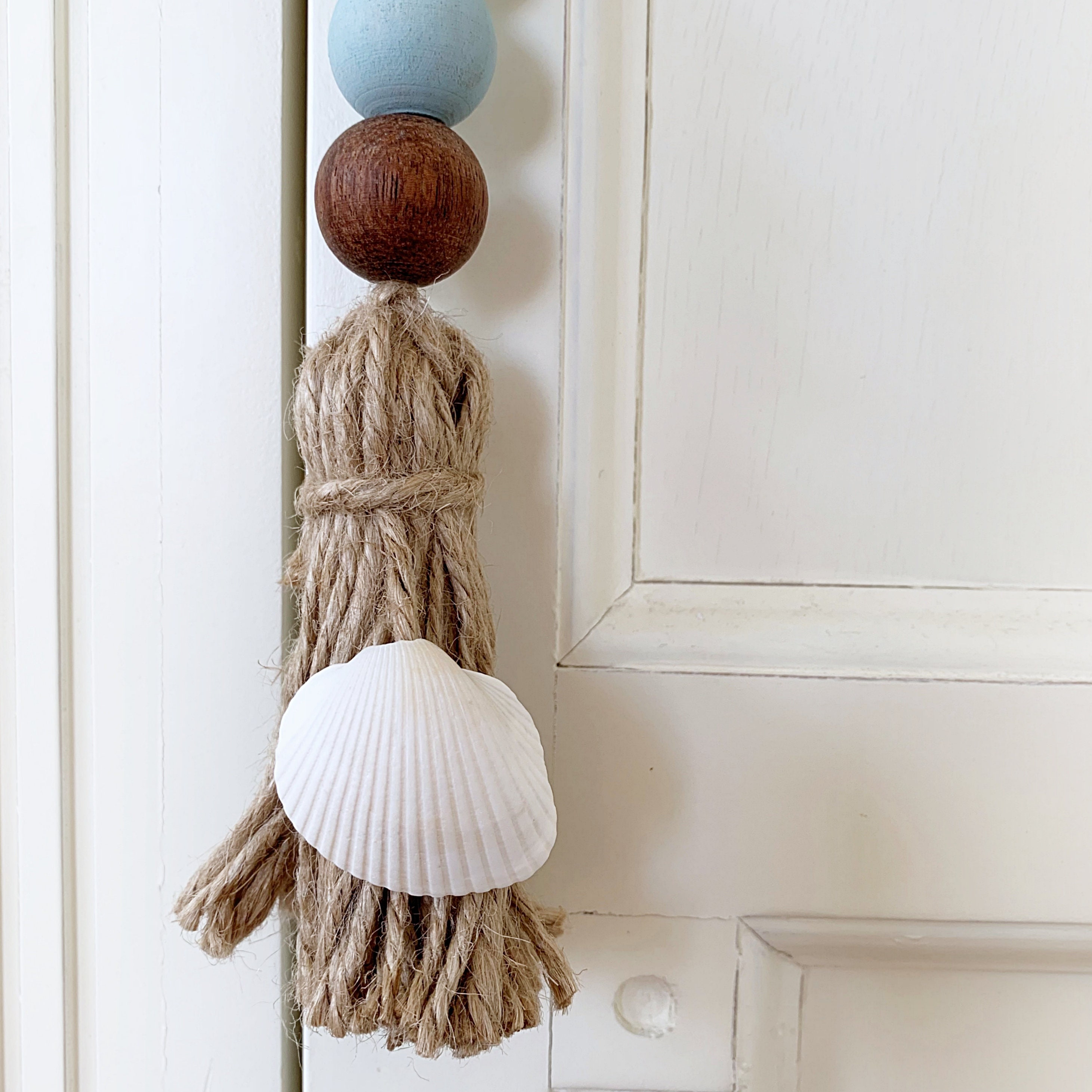 2 Drawer Pulls With Seashells Coastal Door Hanging Farmhouse - Etsy UK