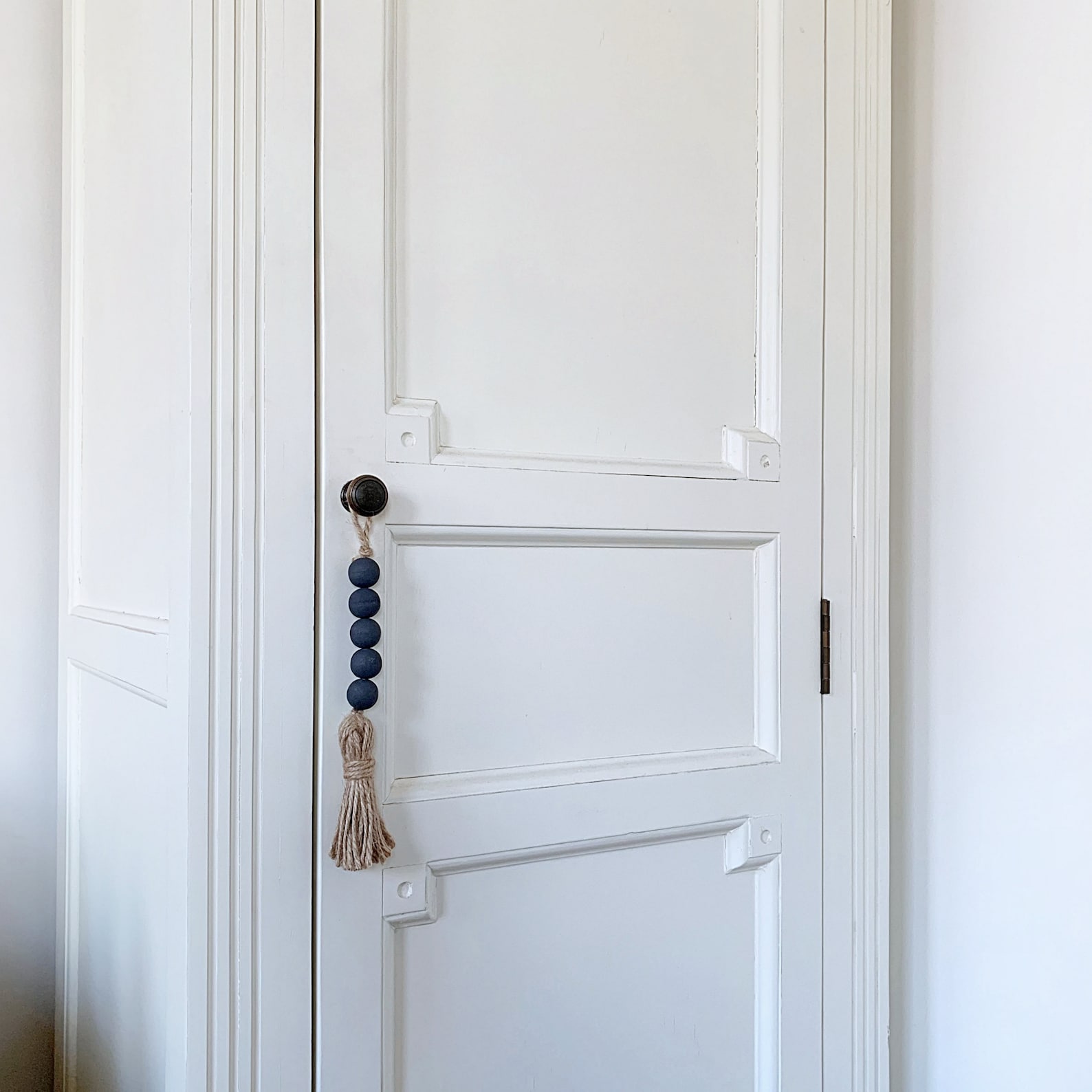 4 Mini Modern Farmhouse Beads Drawer Pull Tassels Black - Etsy