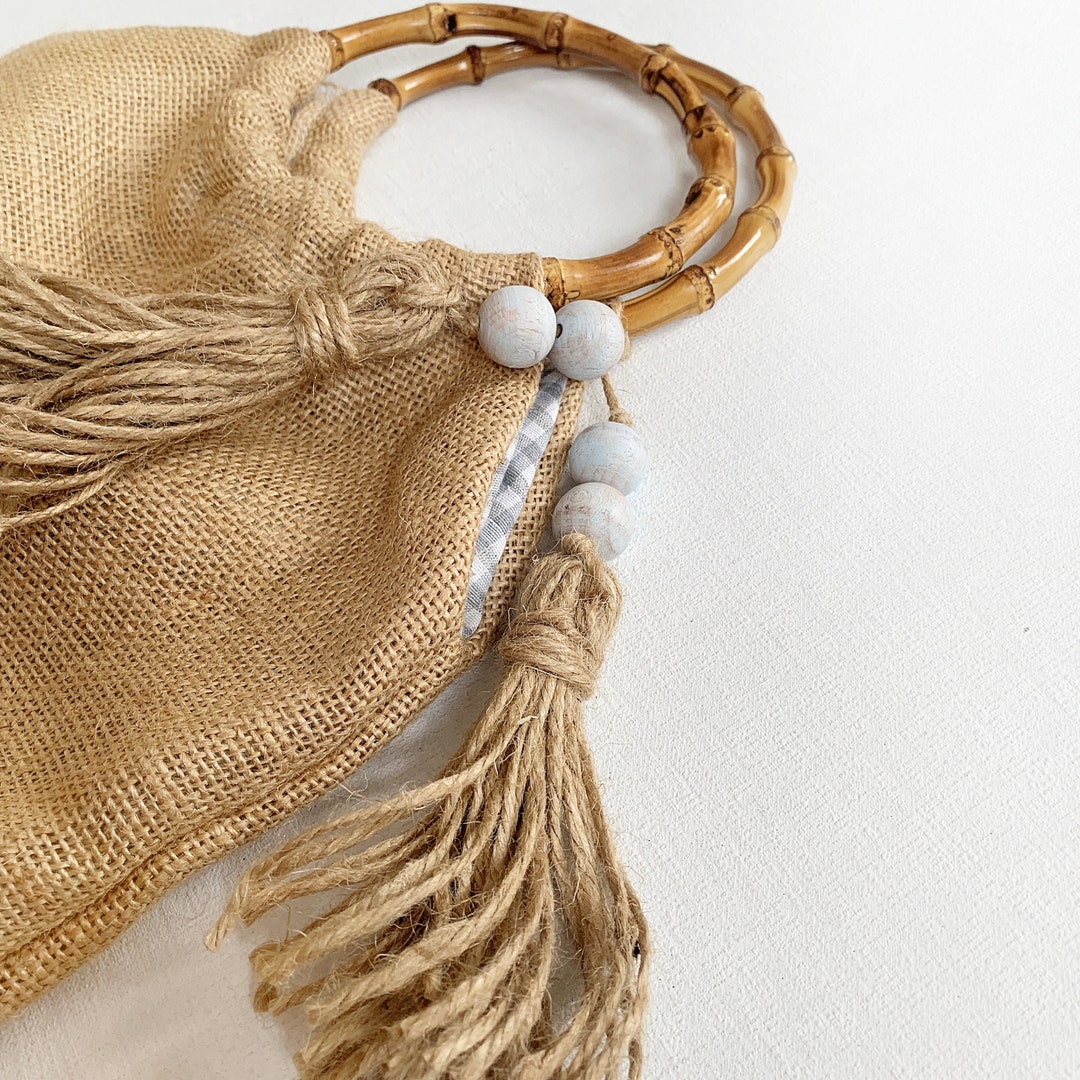 Fresh Flower Market Tote Bag Weekender Bag With Bamboo - Etsy