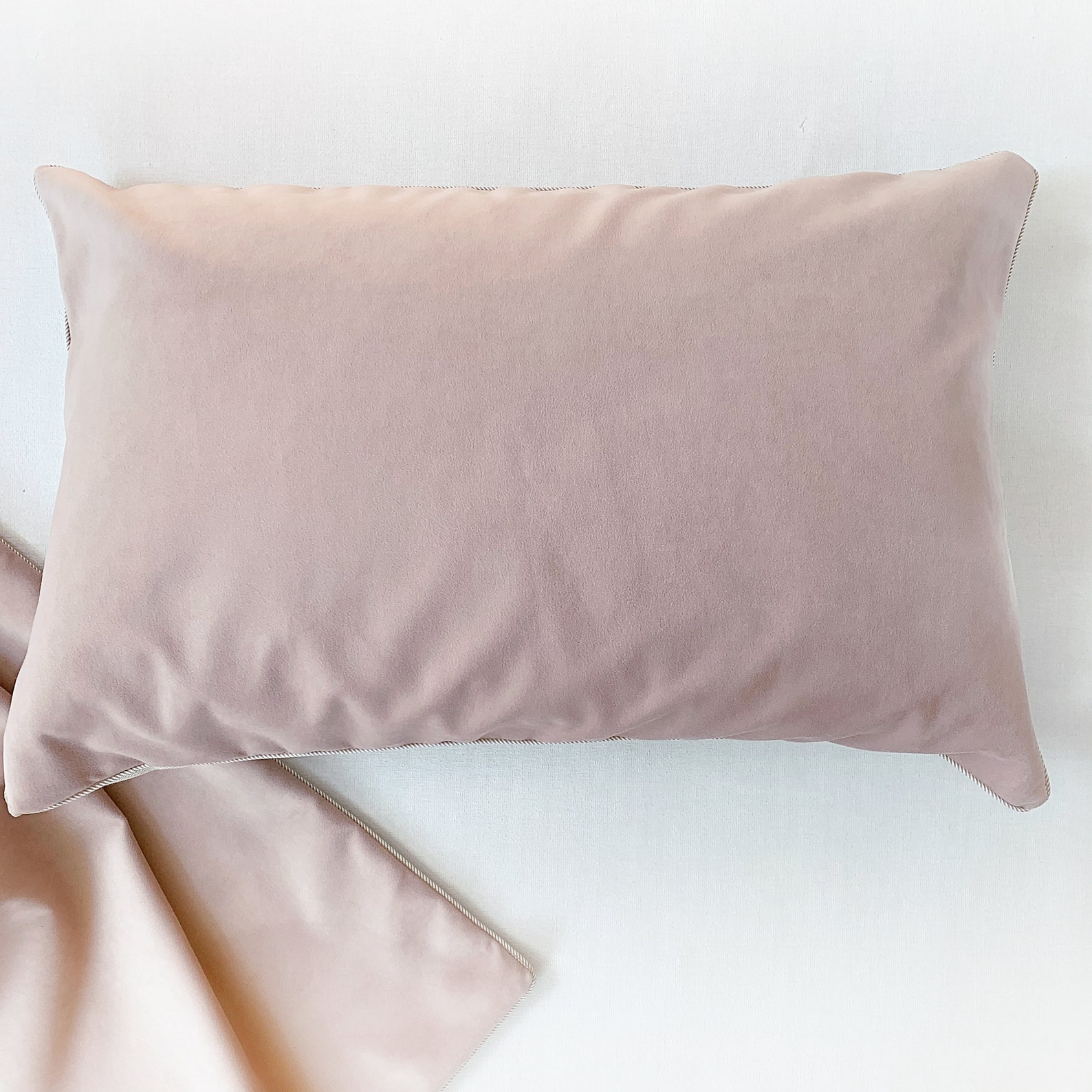 Oversized throw pillow Dusty rose velvet pillow Big throw | Etsy