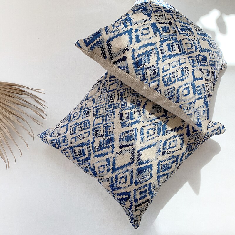 Ikat Pattern Pillow - Etsy