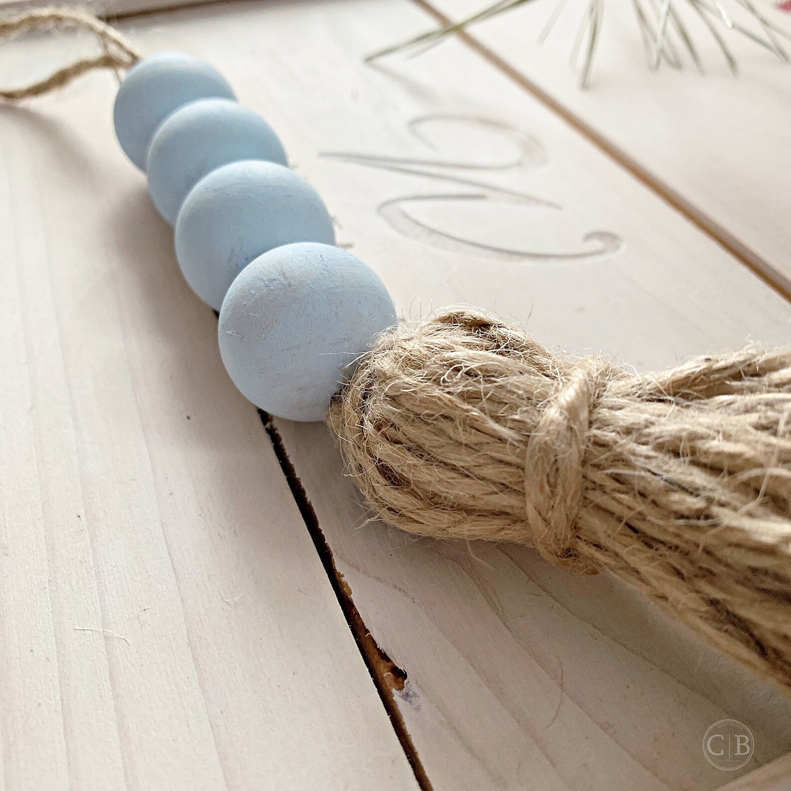 4 Door wood drawer pulls Blue doorknob tassel Tiered tray | Etsy