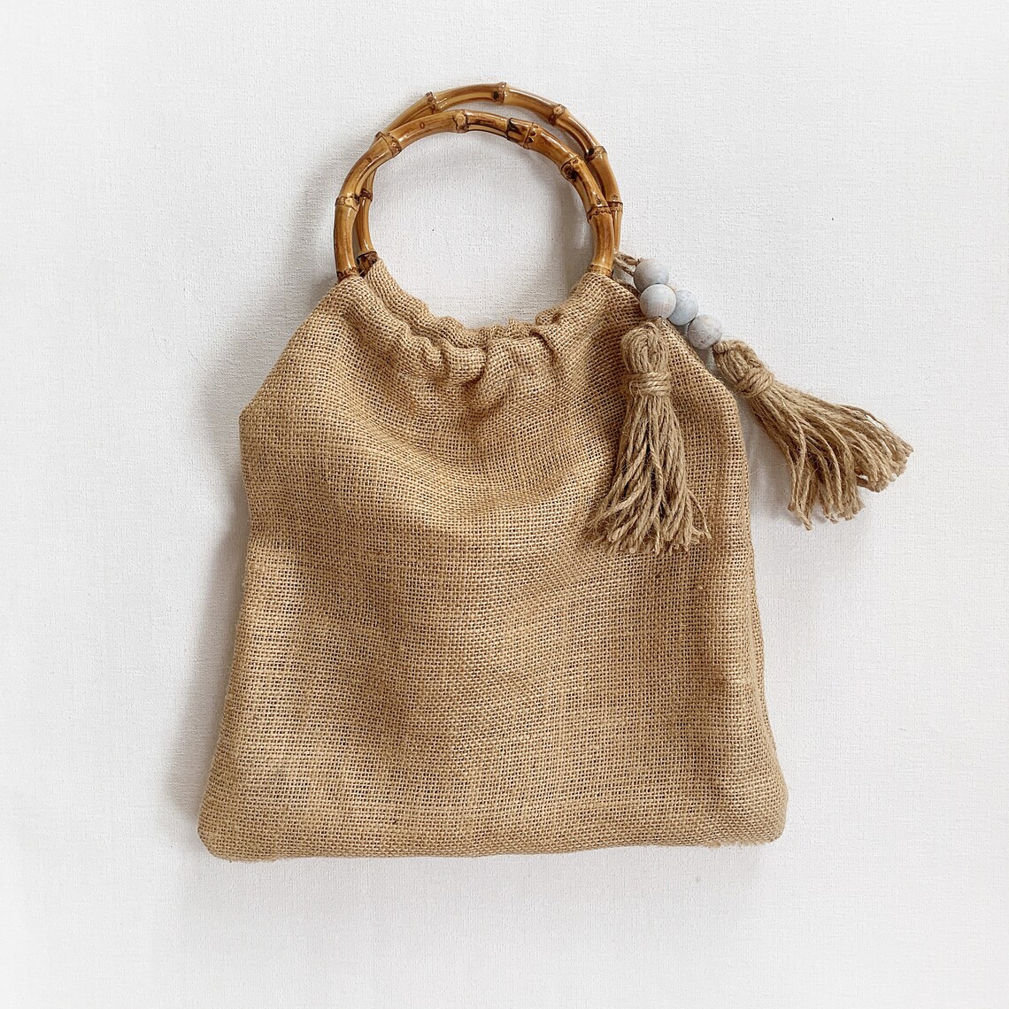 Fresh Flower Market Tote Bag Weekender Bag With Bamboo | Etsy