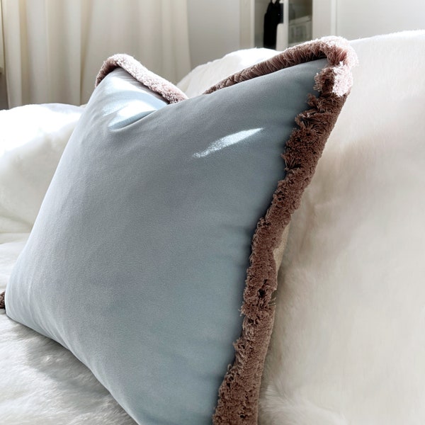Light Blue Pillow - Etsy
