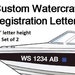 Set of 2 Watercraft Registration Numbers 3 INCH Lettering - Etsy