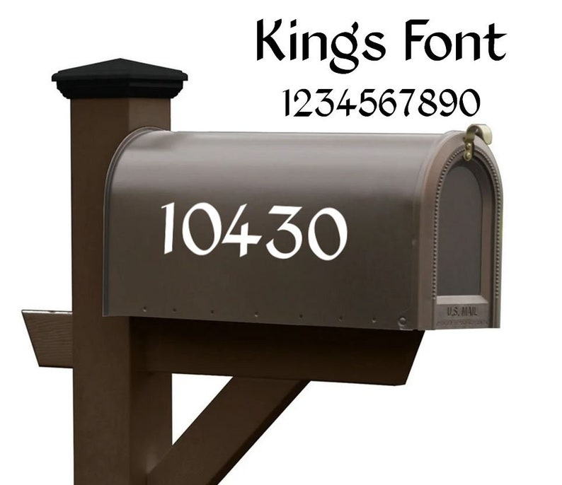 Custom Mailbox Numbers SOLID COLOR Set of 2 Outdoor Vinyl - Etsy