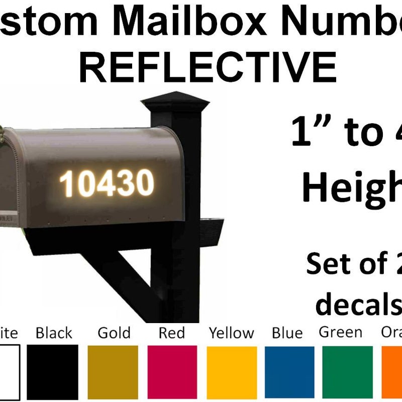 Custom Mail Box Decals - Etsy
