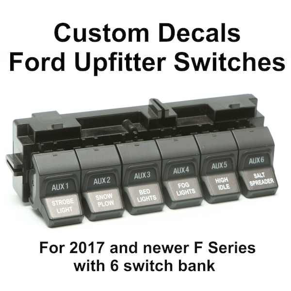 Upfitter Switch Decals - Etsy