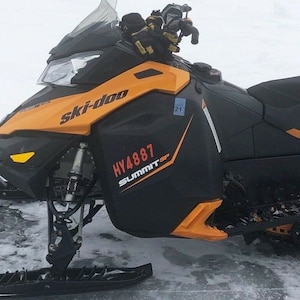 Set of 2 Snowmobile Registration Decals - 2 INCH Numbers Lettering ...